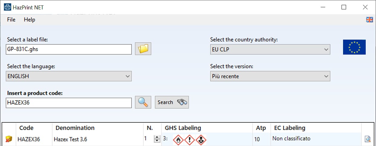Labelling hazardous chemicals in compliance with CLP